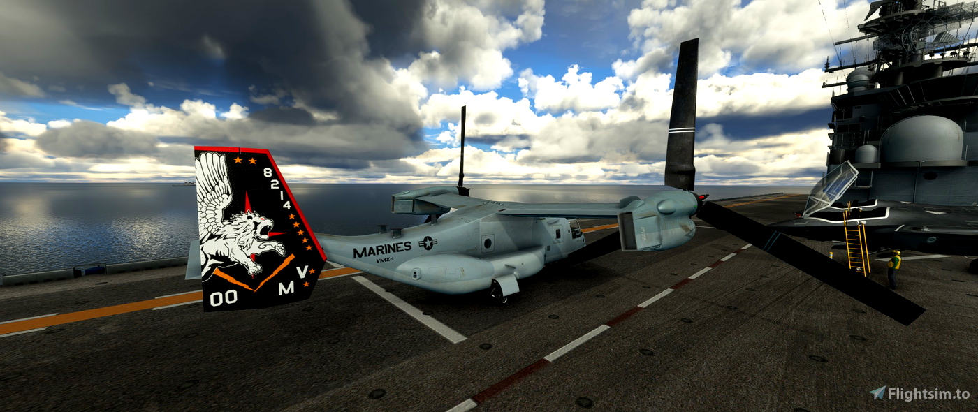 USMC MV-22B Osprey VMX-1 Flying Lions 对于 Microsoft Flight Simulator | MSFS