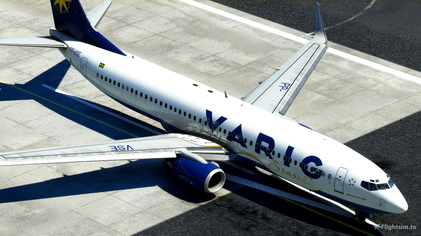 VARIG 737-800 PP-VSE PMDG (circa 2005) pro Microsoft Flight Simulator ...