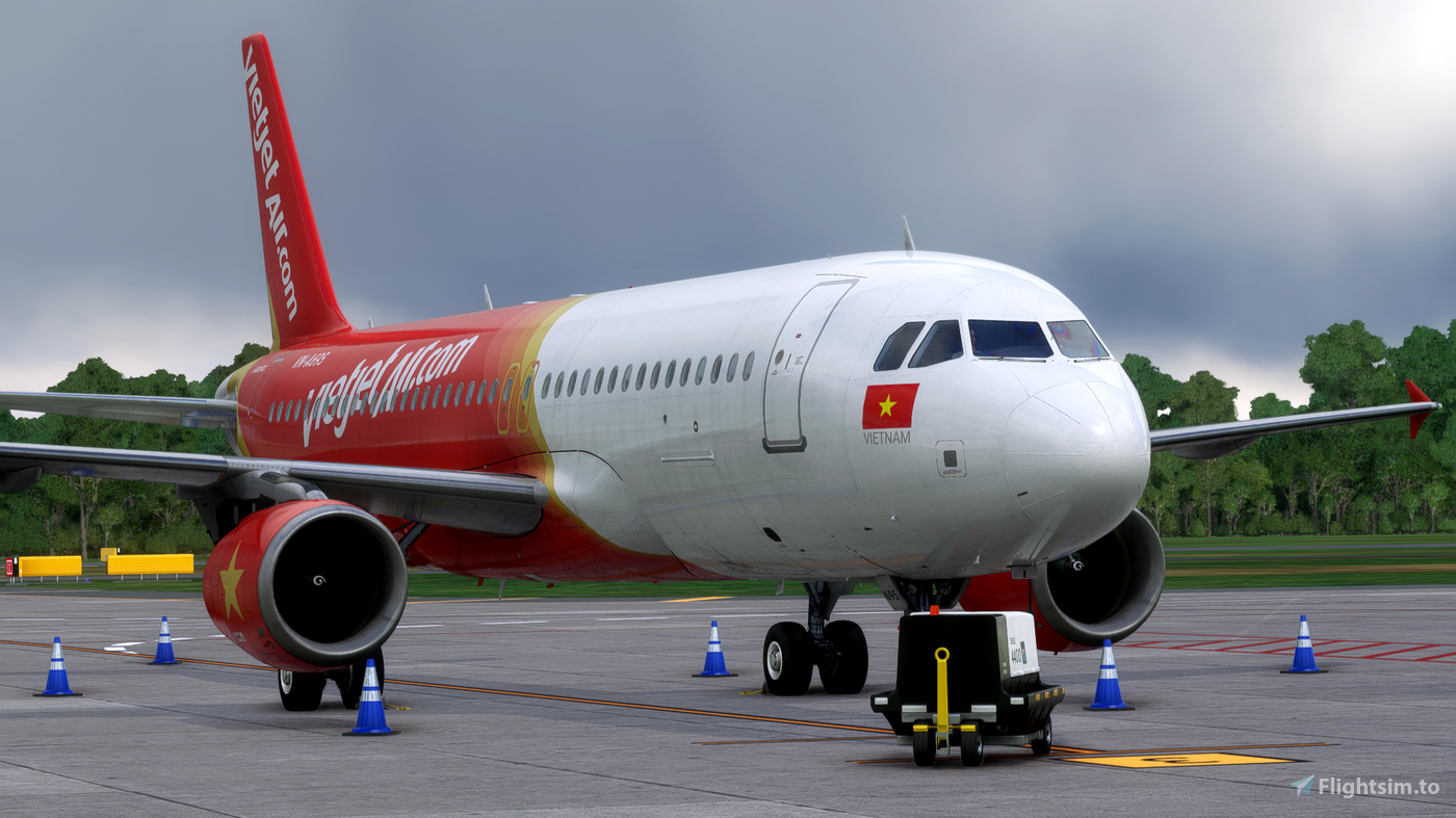 VietJet Air VN-A695 for Fenix A320-200 for Microsoft Flight Simulator ...