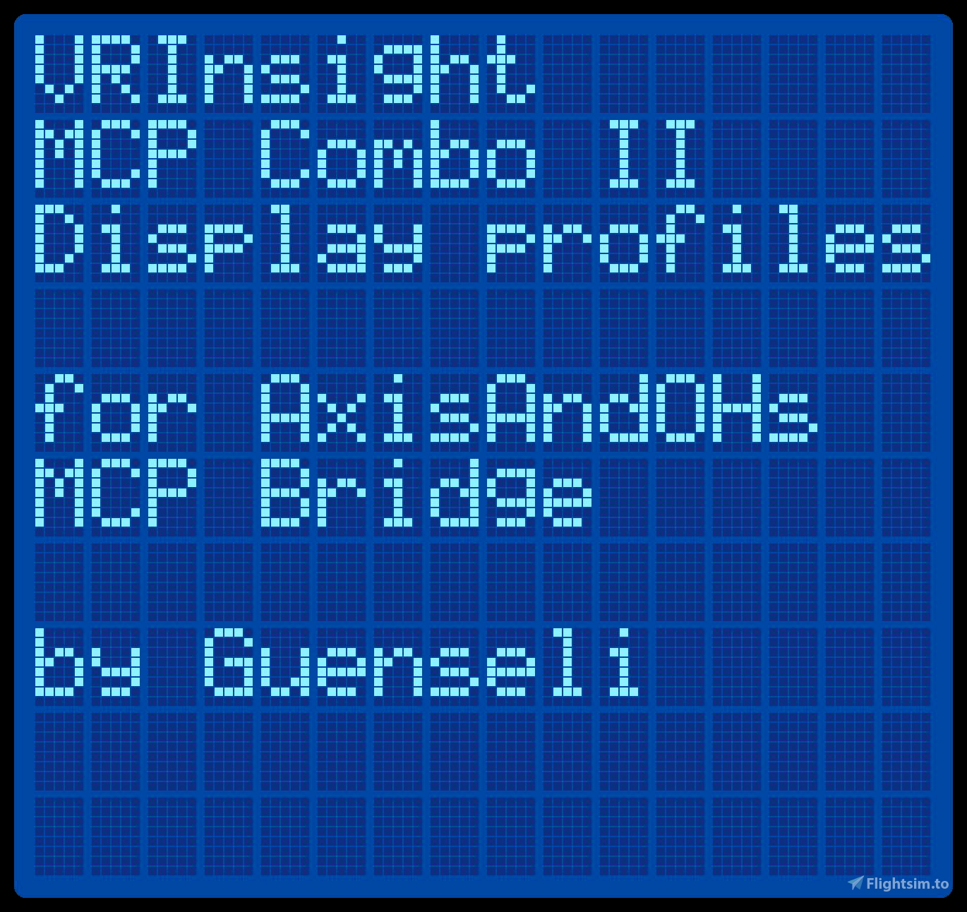 VRInsight MCP Combo II (Boeing) Display profiles (for AAO) for ...