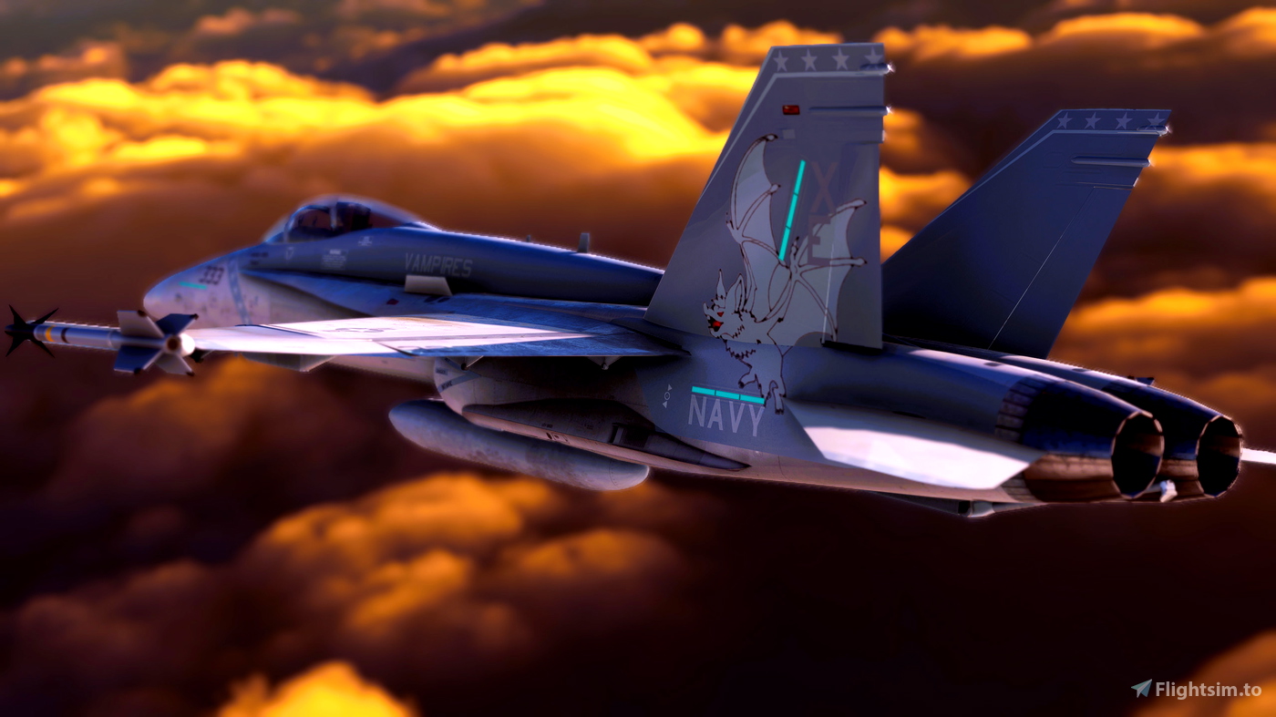 VX-9 Vampires Triple 3 Weathered Skin (V1.1) for Microsoft Flight ...
