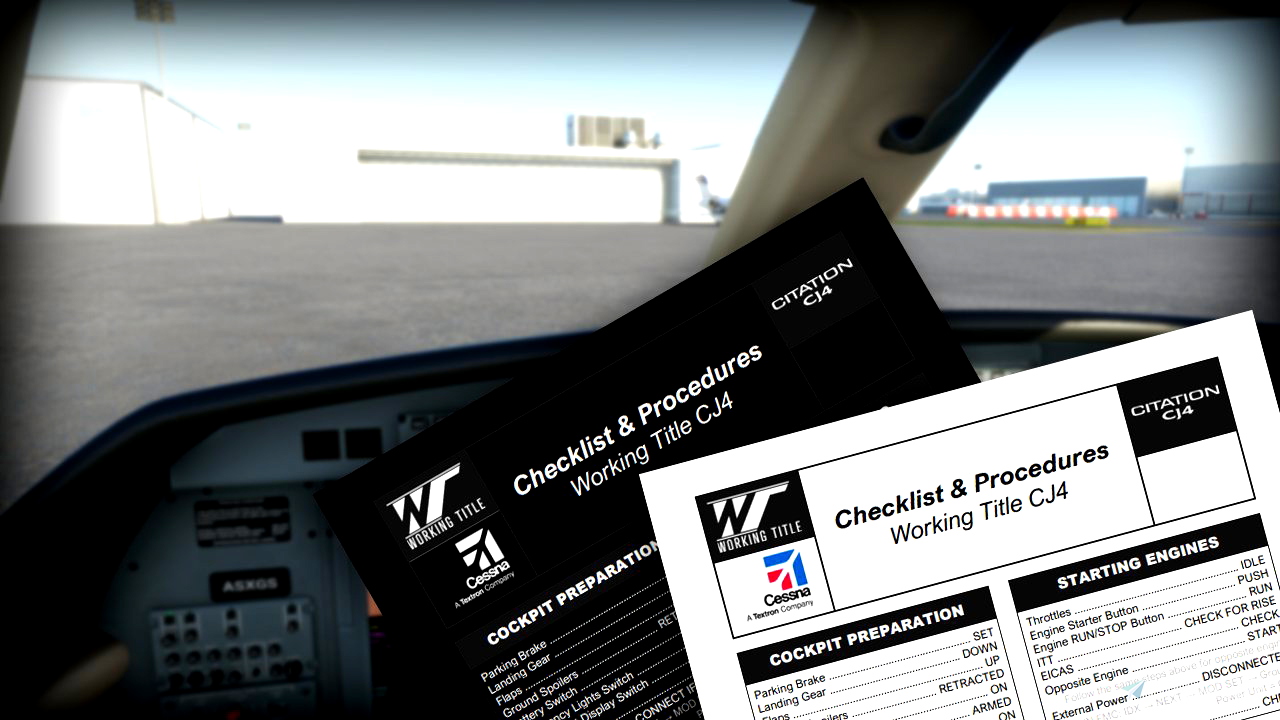 Working Title Cessna Citation CJ4 Checklist for Microsoft Flight ...