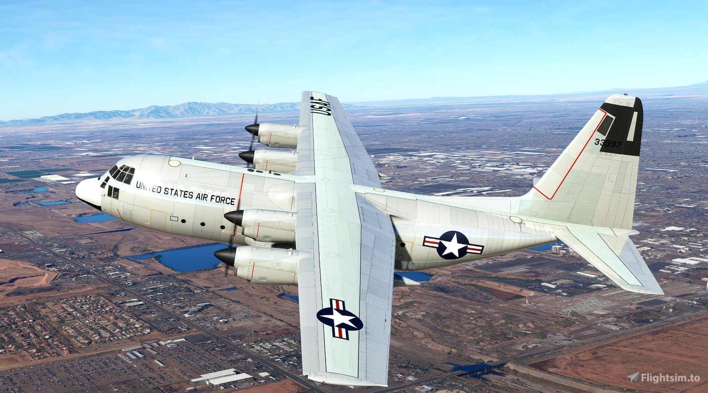YC-130, the prototype of C-130, livery for the Captsim's C-130E ...