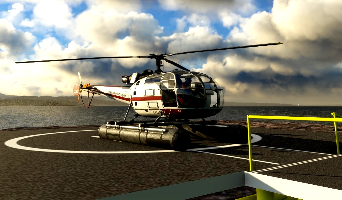 Canadian Coast Guard Taog Alouette III C-FCAZ 70s Livery for Microsoft ...