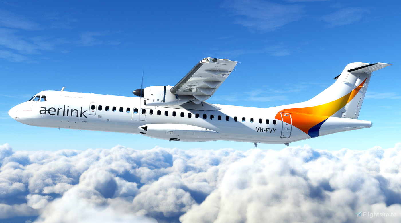 Aerlink VH-FVY (Australia) | Hans Hartmann (Asobo) ATR 72-600 [4K] for ...