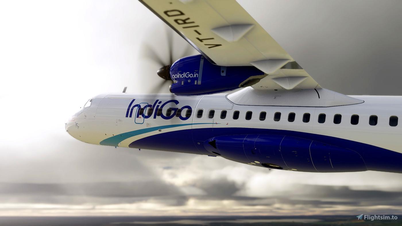 [4K] IndiGo ATR 72-600 (VT-IRD) | Asobo/Hans Hartman ATR for Microsoft ...