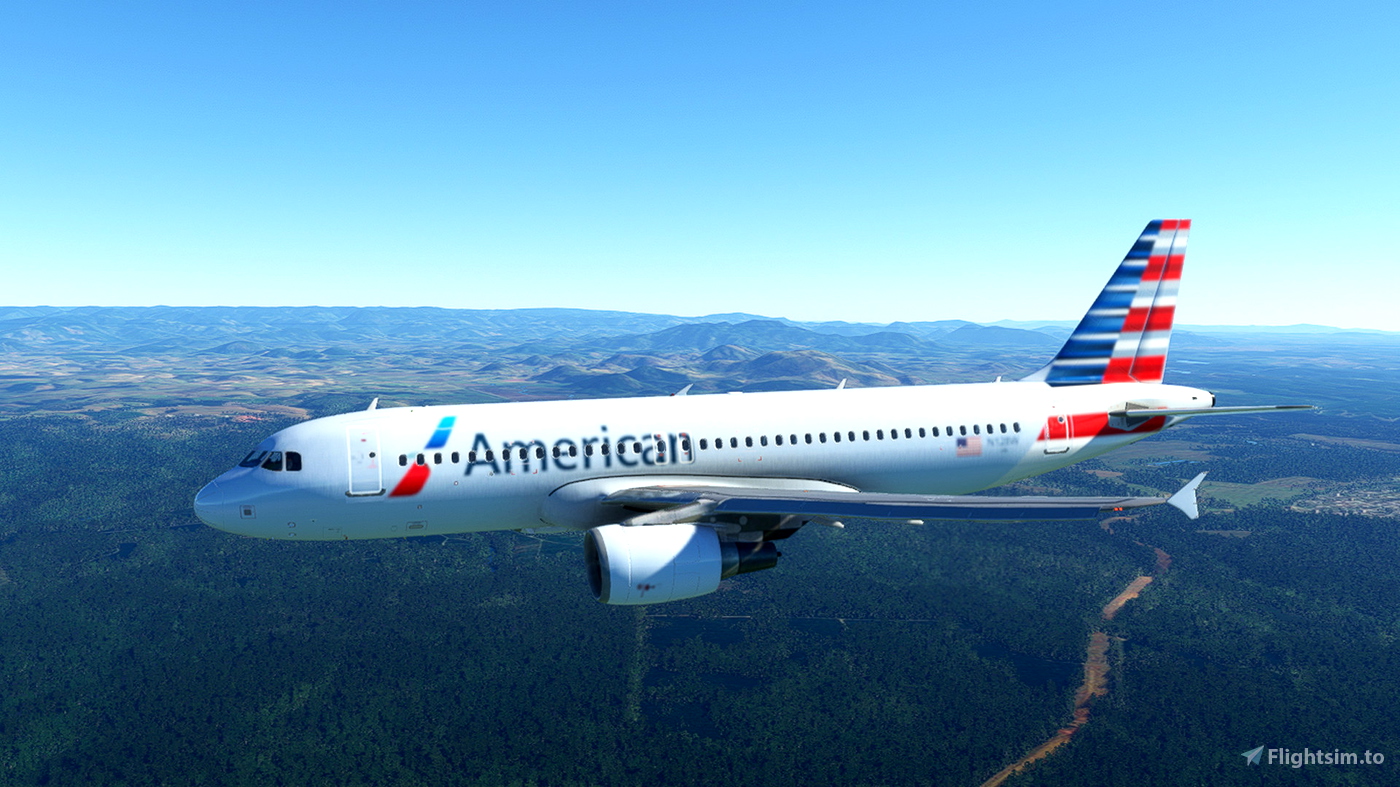 AMERICAN AIRLINES A320 N128W for Microsoft Flight Simulator | MSFS