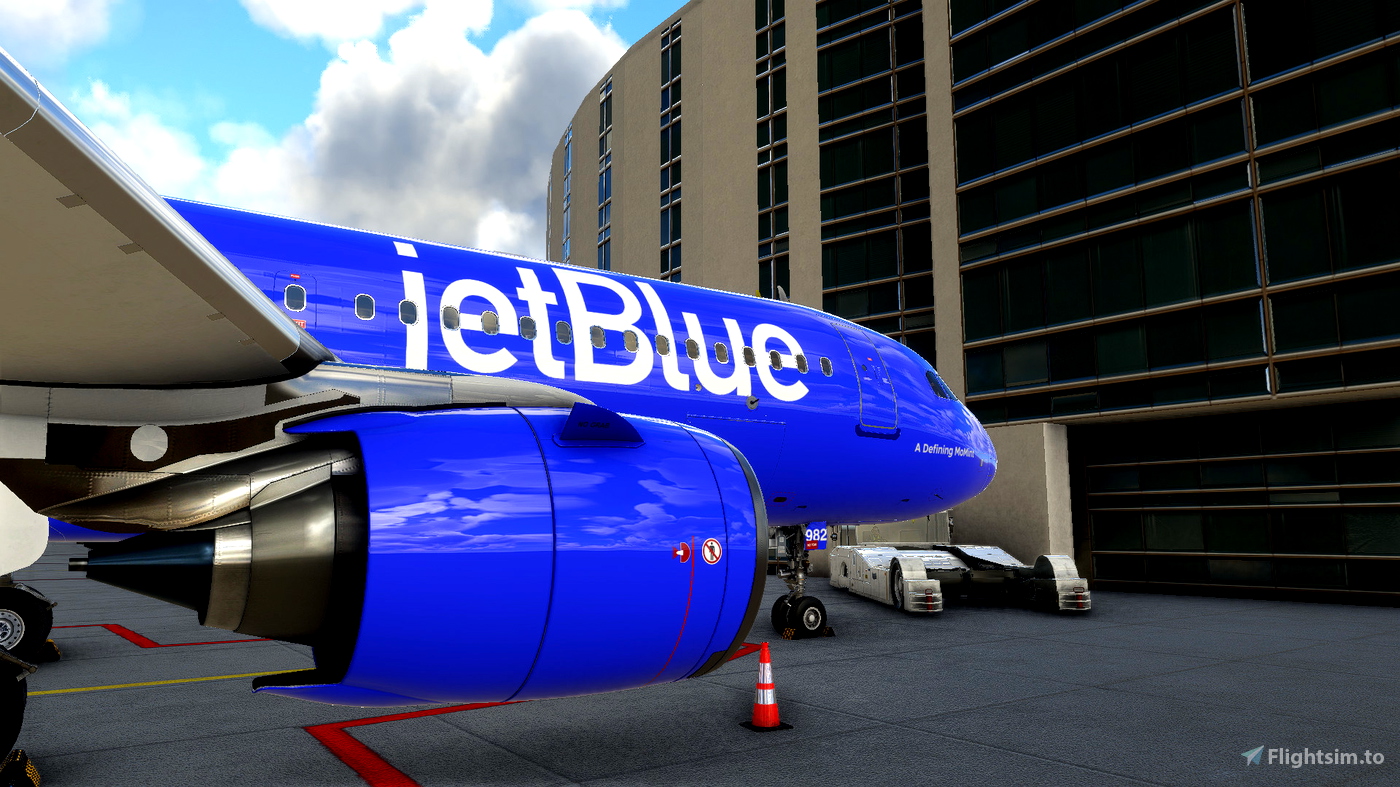 [A32NX] [8K] JetBlue N982JB Blue livery (new livery) for Microsoft ...