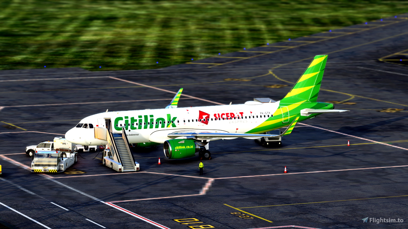 [A32NX] FlyByWire A320 NEO Citilink "SICEPAT" Livery PK-GTK, GQJ, GQG ...