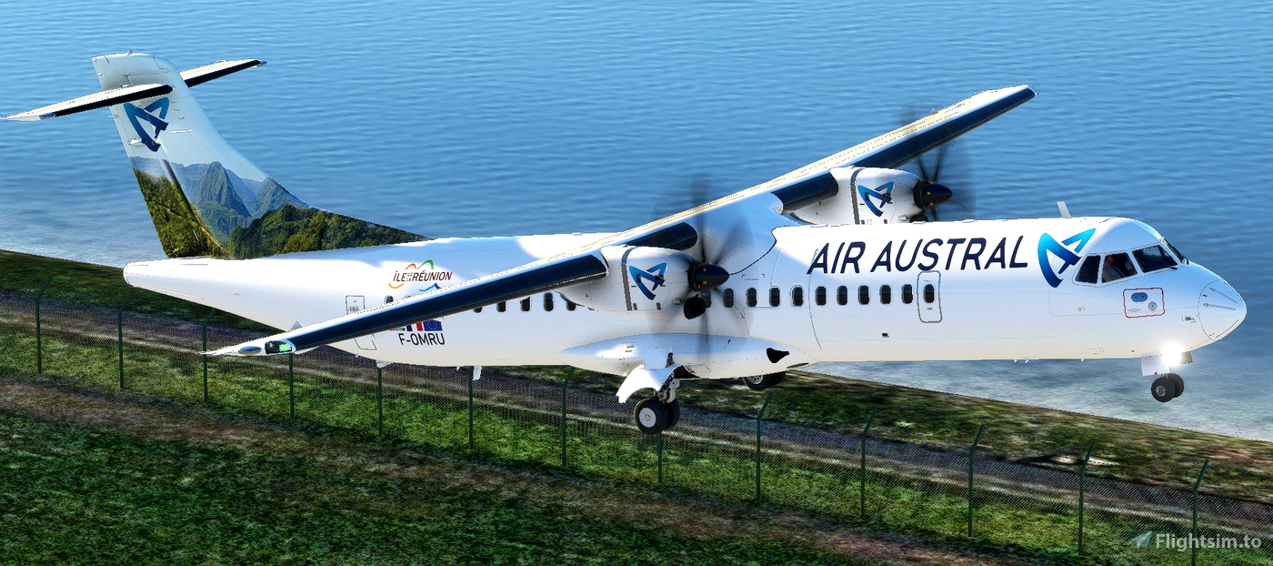 Air Austral F-OMRU ATR72 | Asobo for Microsoft Flight Simulator | MSFS