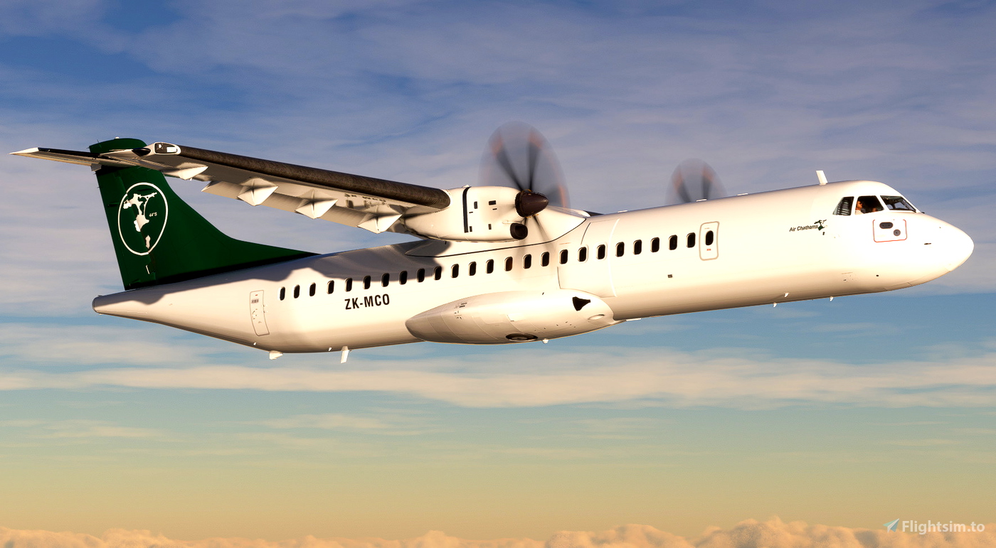 Air Chathams ZK-MCO (New Zealand) | Expert Series ATR 72-600 [4K] for ...