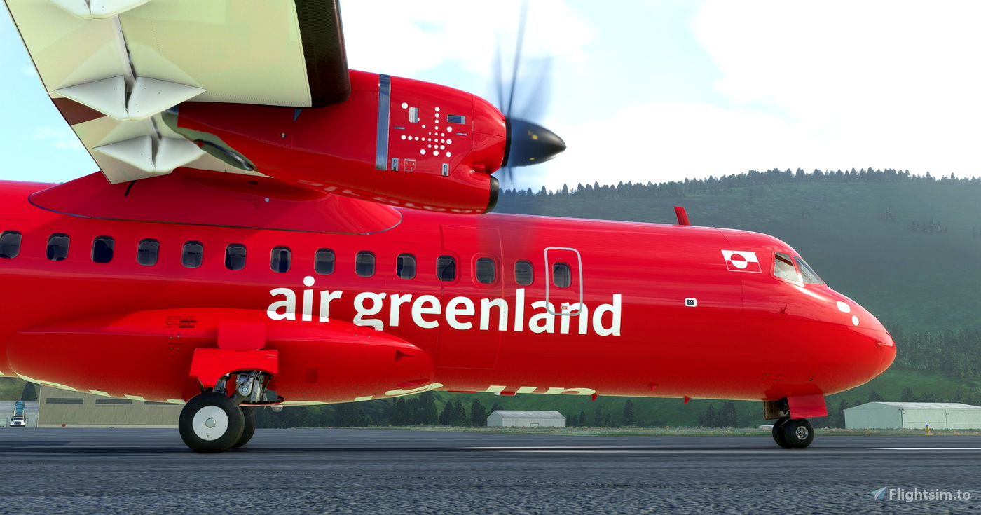 Air Greenland "2021 livery" Hans Hartmann ATR 42-600 for Microsoft Flight Simulator | MSFS