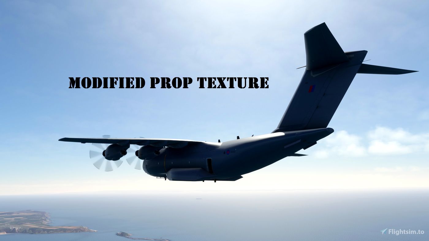 Airbus A400M prop texture mod für Microsoft Flight Simulator | MSFS