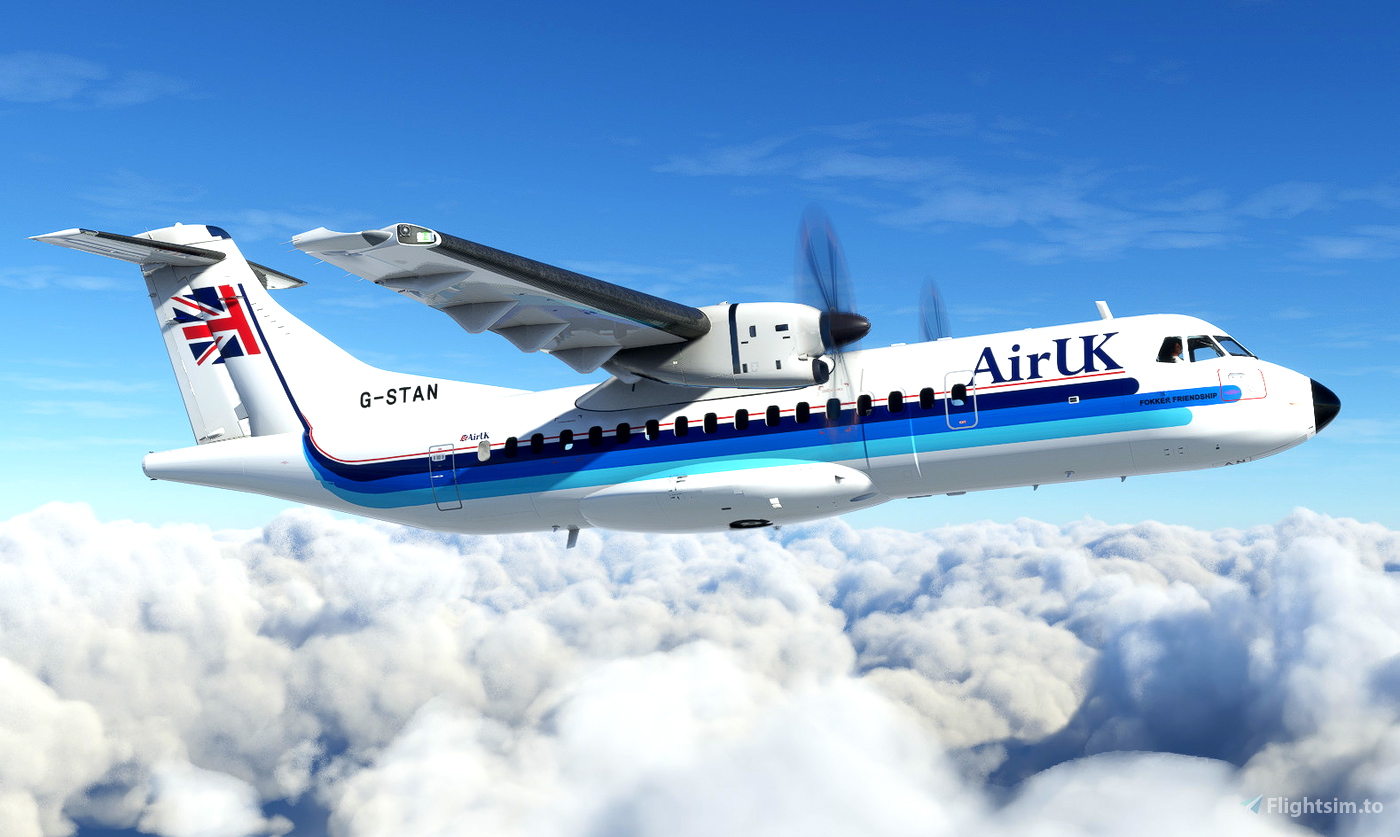 AirUK G-STAN (Fictional) | Asobo (Expert Series) ATR 42-600 [4K] for Microsoft Flight Simulator ...