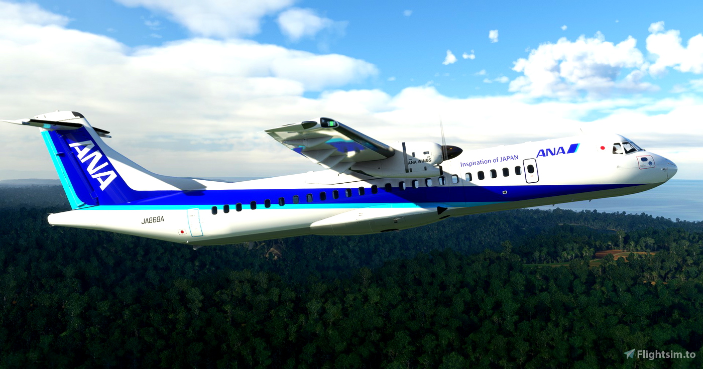 All Nippon Airways / ANA "2010 livery" by ANA Wings Hans Hartmann ATR ...