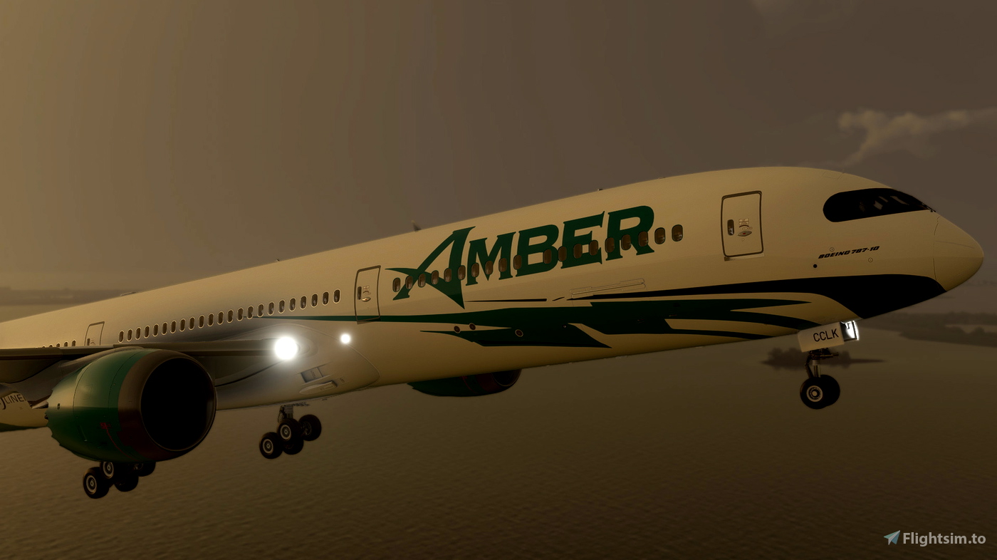 787-10 Dreamliner // Amber Virtual // D-CCLK // 4K for Microsoft Flight ...