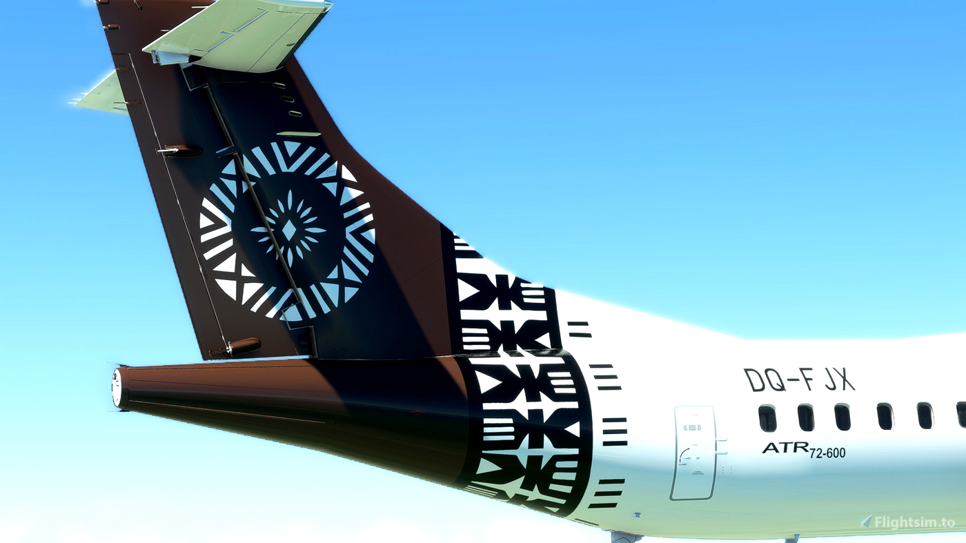 Asobo ATR 72-600 Fiji Link | Cabin Textures | 4K for Microsoft Flight ...
