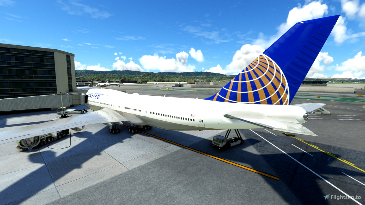 Asobo Boeing 747-8 United Airlines für Microsoft Flight Simulator | MSFS