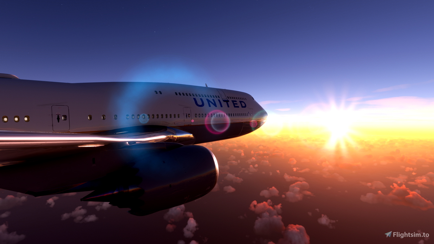 Asobo Boeing 747-8 United Airlines for Microsoft Flight Simulator | MSFS