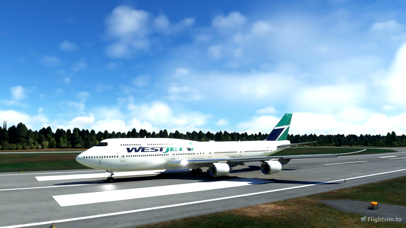 Asobo Boeing 747-8i Westjet 4K for Microsoft Flight Simulator | MSFS