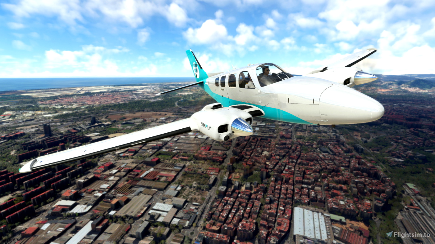 [ASOBO] SimFly BARON G-36 livery for Microsoft Flight Simulator | MSFS