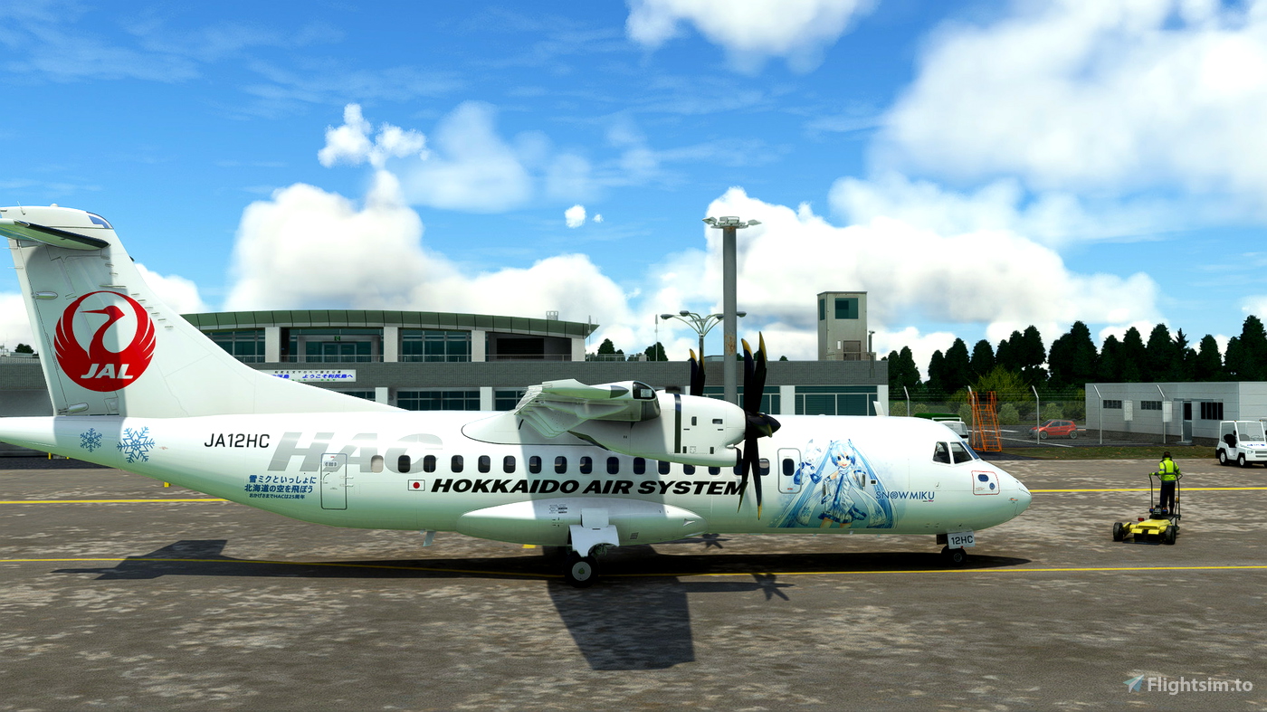 ATR42-600 Hokkaido Air System JA12HC - SNOW MIKU『雪ミク』livery のために Microsoft Flight Simulator | MSFS