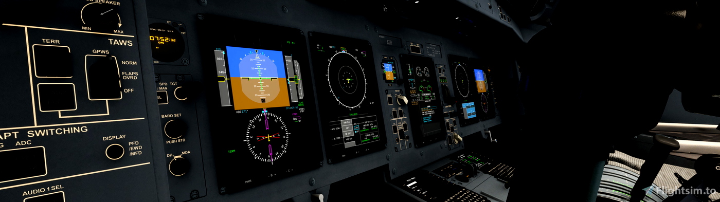 ATR42/72-600 | Grey Cockpit Textures for Microsoft Flight Simulator | MSFS