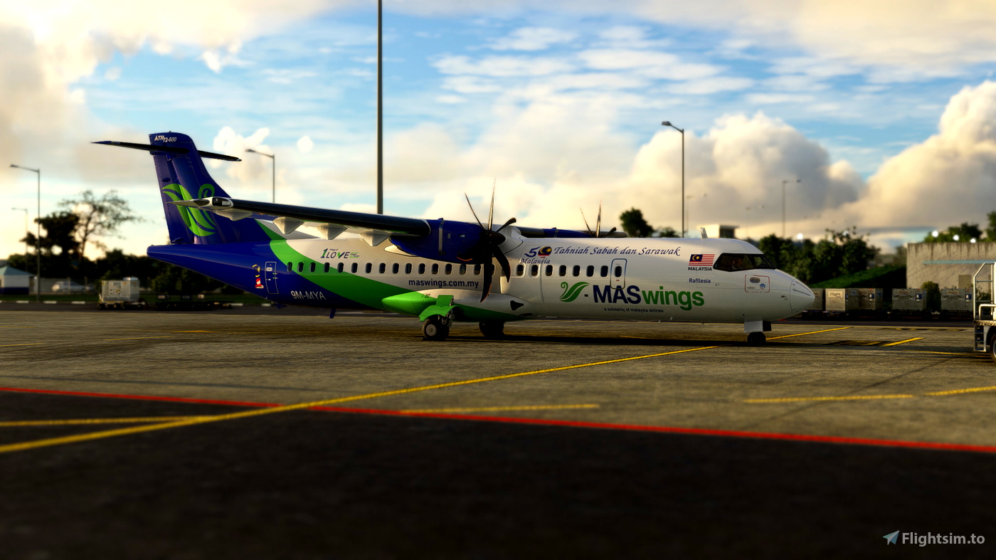ATR76 Maswings 9M-MYA 对于 Microsoft Flight Simulator | MSFS