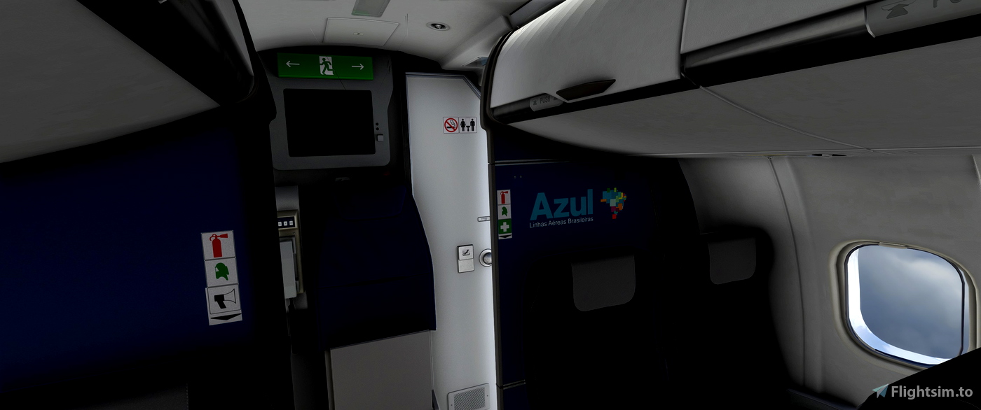Azul (New Livery + Custom Cabin Interior) | PR-AKN | Asobo ATR 72-600 ...
