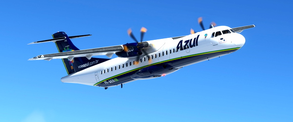Azul (New Livery + Custom Cabin Interior) | PR-YXB | Asobo ATR 72-600 ...