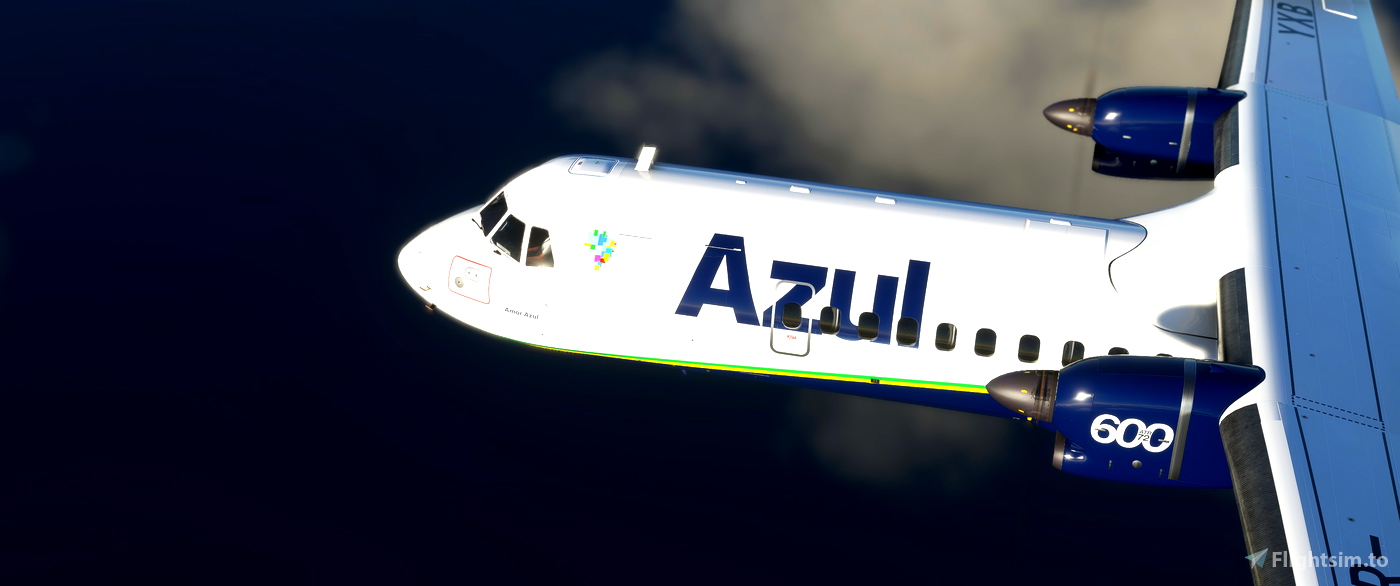 Azul (New Livery + Custom Cabin Interior) | PR-YXB | Asobo ATR 72-600 ...