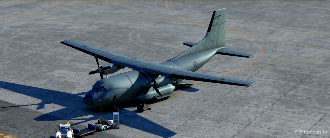 AzurPoly C160 Transall Australian RAAF 034-001 35Sqn (Fictional Spartan) for Microsoft Flight ...
