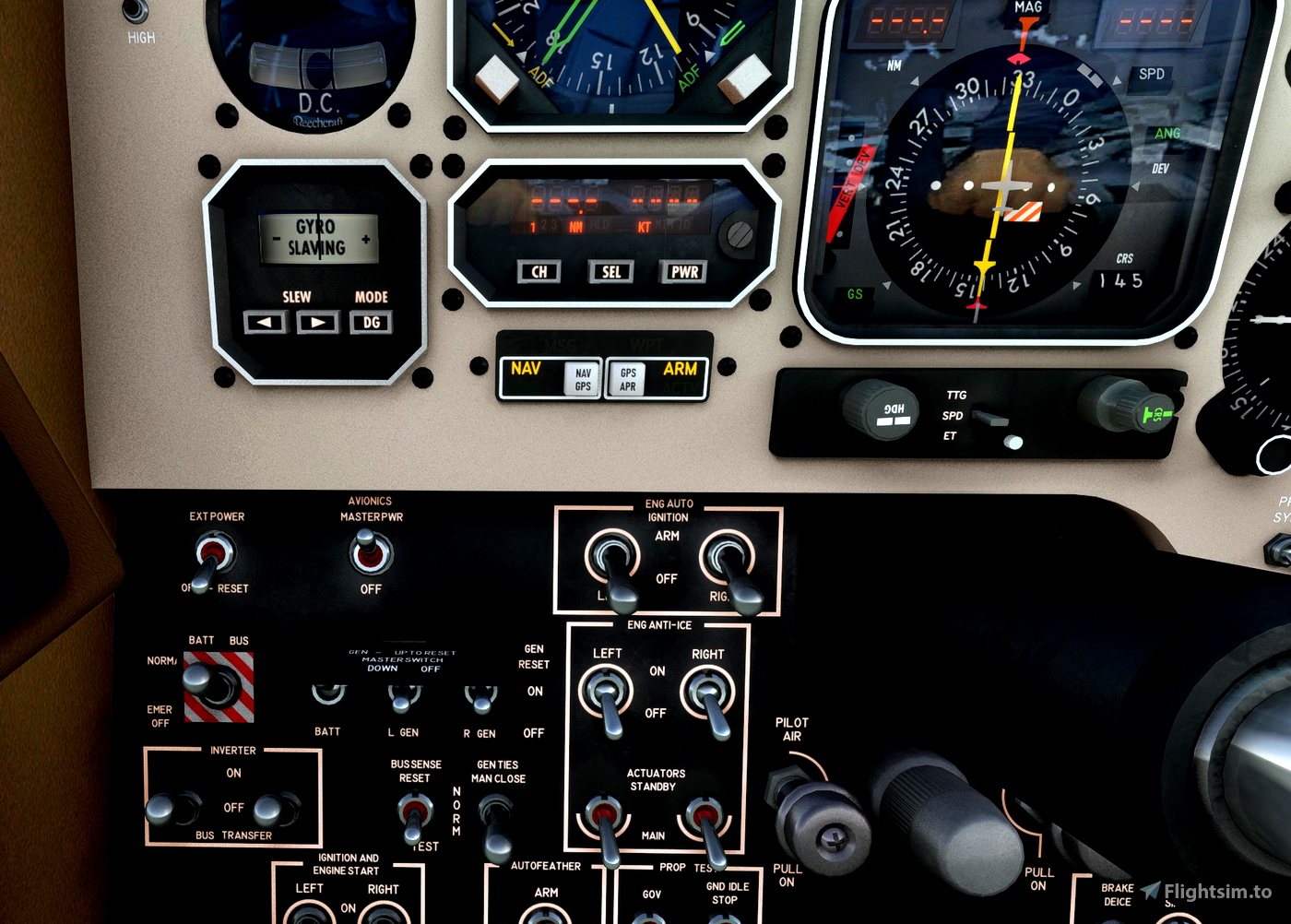 Black Square Beech King Air -Enhanced Cockpit for Microsoft Flight ...