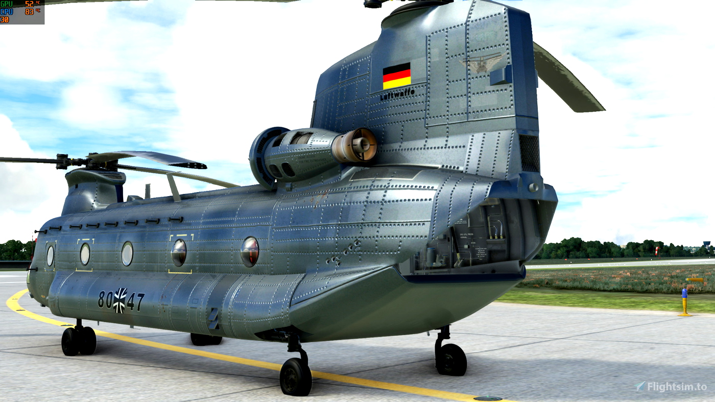 Bundeswehr CH-47 Chinook 80+47 for Microsoft Flight Simulator | MSFS