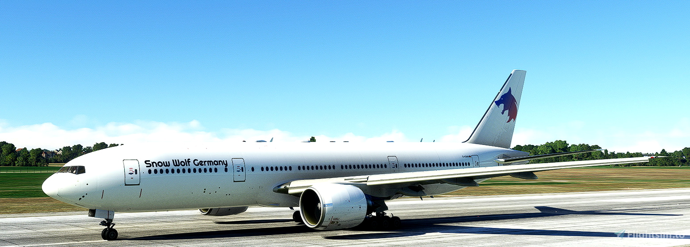 Capitan Sim Boeing 777-200ER Snow Wolf Germany D-AGMN for Microsoft ...