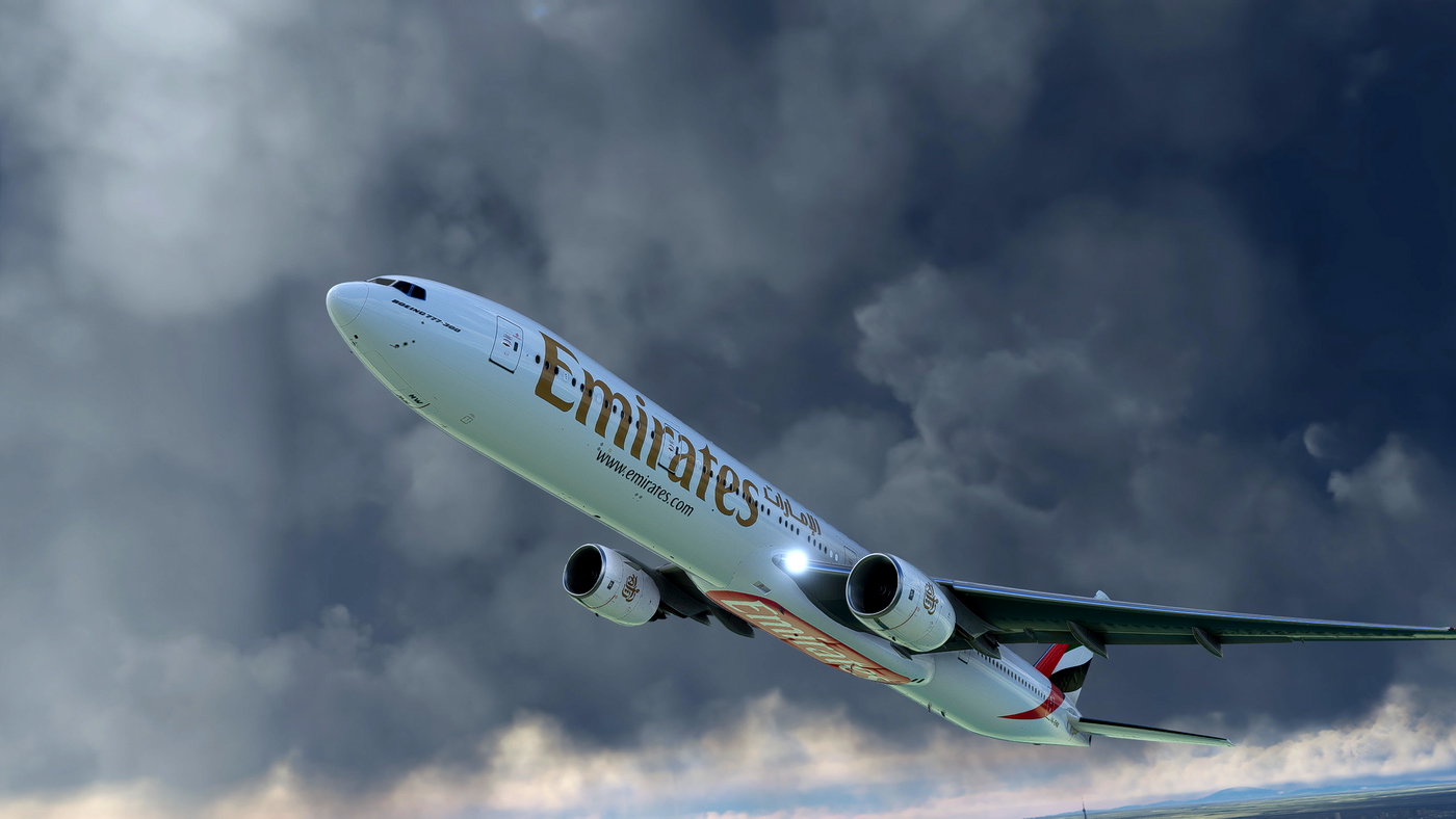 CaptainSim 777-300 RR Emirates A6-EMW for Microsoft Flight Simulator | MSFS