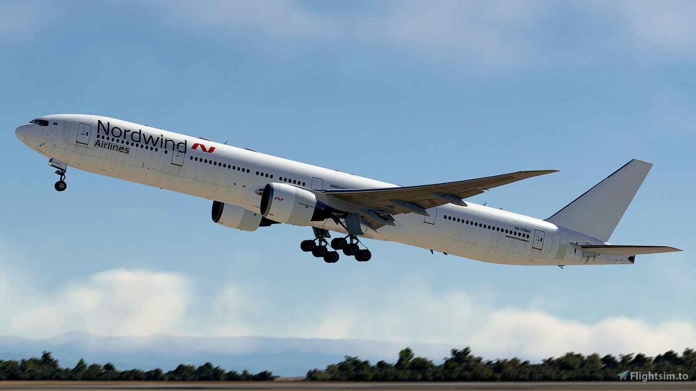 CaptainSim B77W - Nordwind RA-73847 for Microsoft Flight Simulator | MSFS