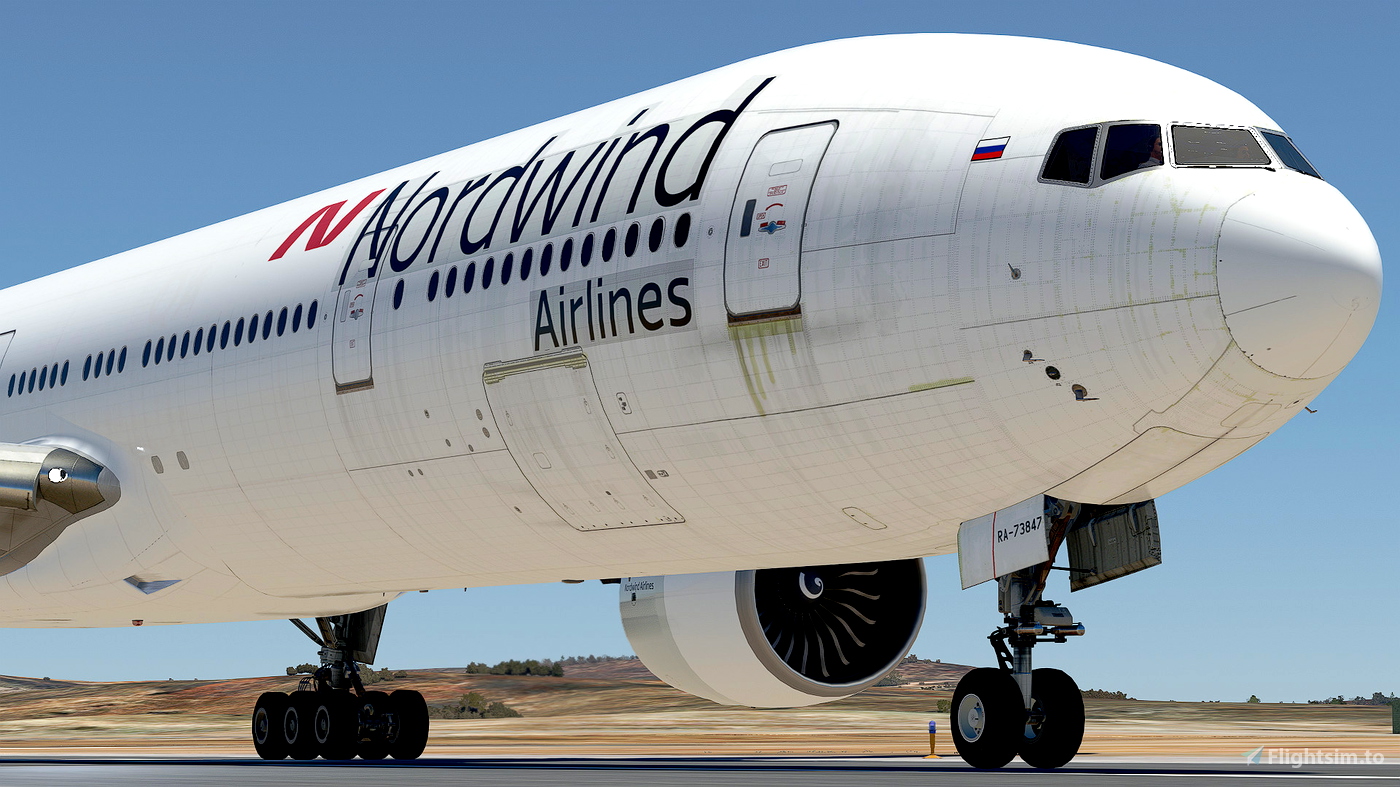 CaptainSim B77W - Nordwind RA-73847 for Microsoft Flight Simulator | MSFS