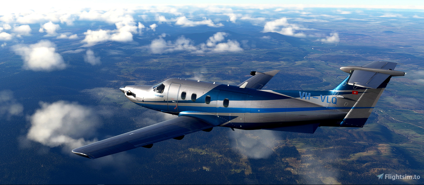 CARENADO PILATUS PC 12 VH-VLQ for Microsoft Flight Simulator | MSFS