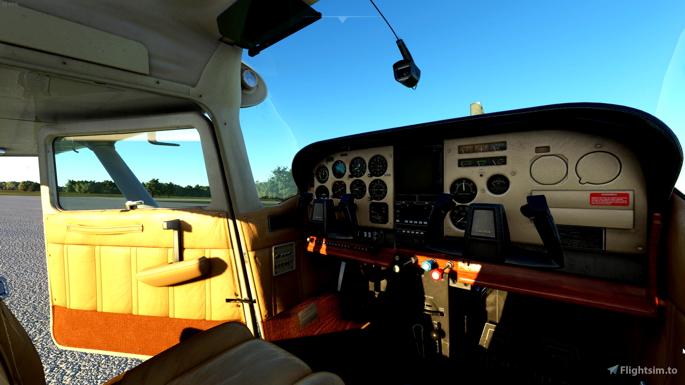 Cessna 182RG Skylane N520RD Black and Red for Microsoft Flight ...