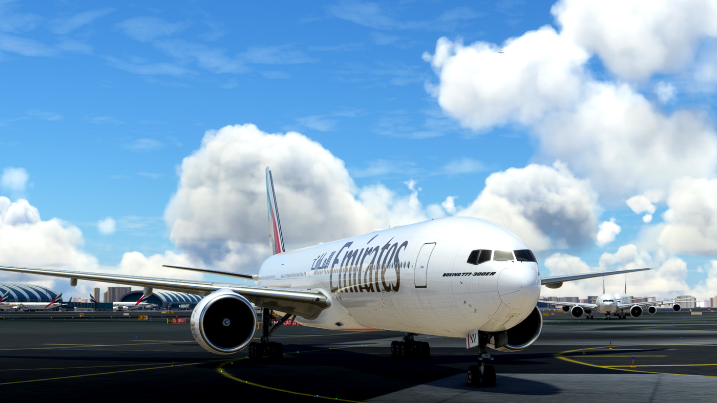 CS Boeing 777-300GE Emirates New Livery 4K & 8K for Microsoft Flight ...