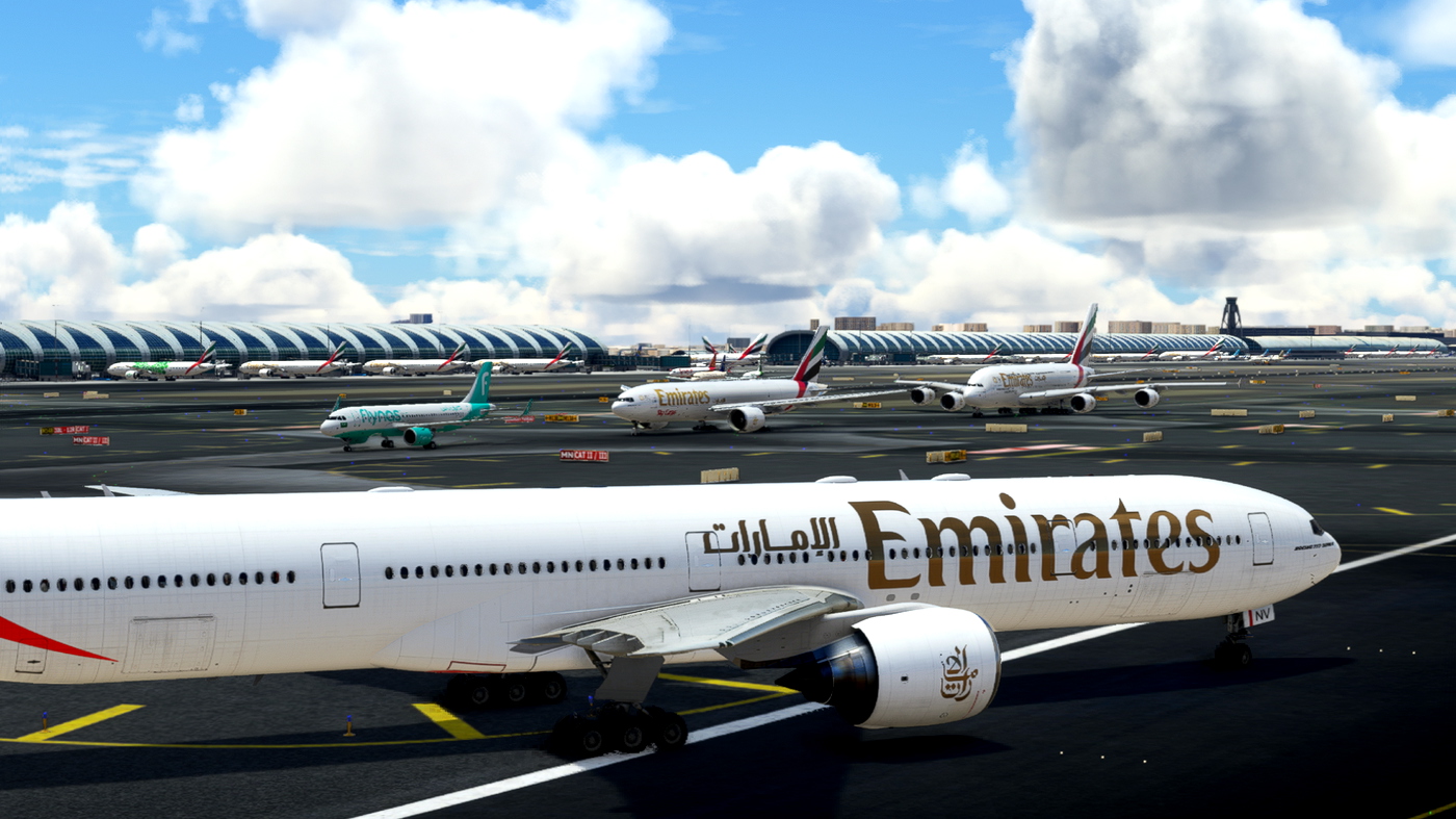 CS Boeing 777-300GE Emirates New Livery 4K & 8K for Microsoft Flight ...