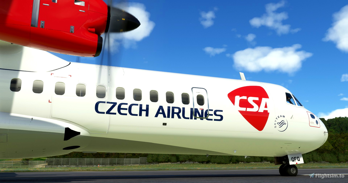 CSA Czech Airlines "2007 livery" Hans Hartmann ATR 72-600 for Microsoft ...