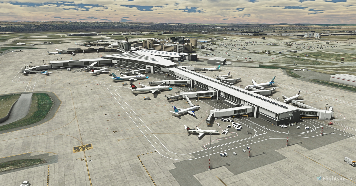 FSimStudios - CYYC - Calgary International Airport for Microsoft Flight ...