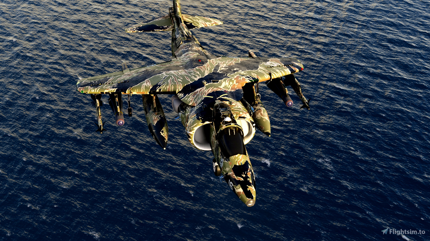 DC Designs AV8-B Tiger Stripe のために Microsoft Flight Simulator | MSFS