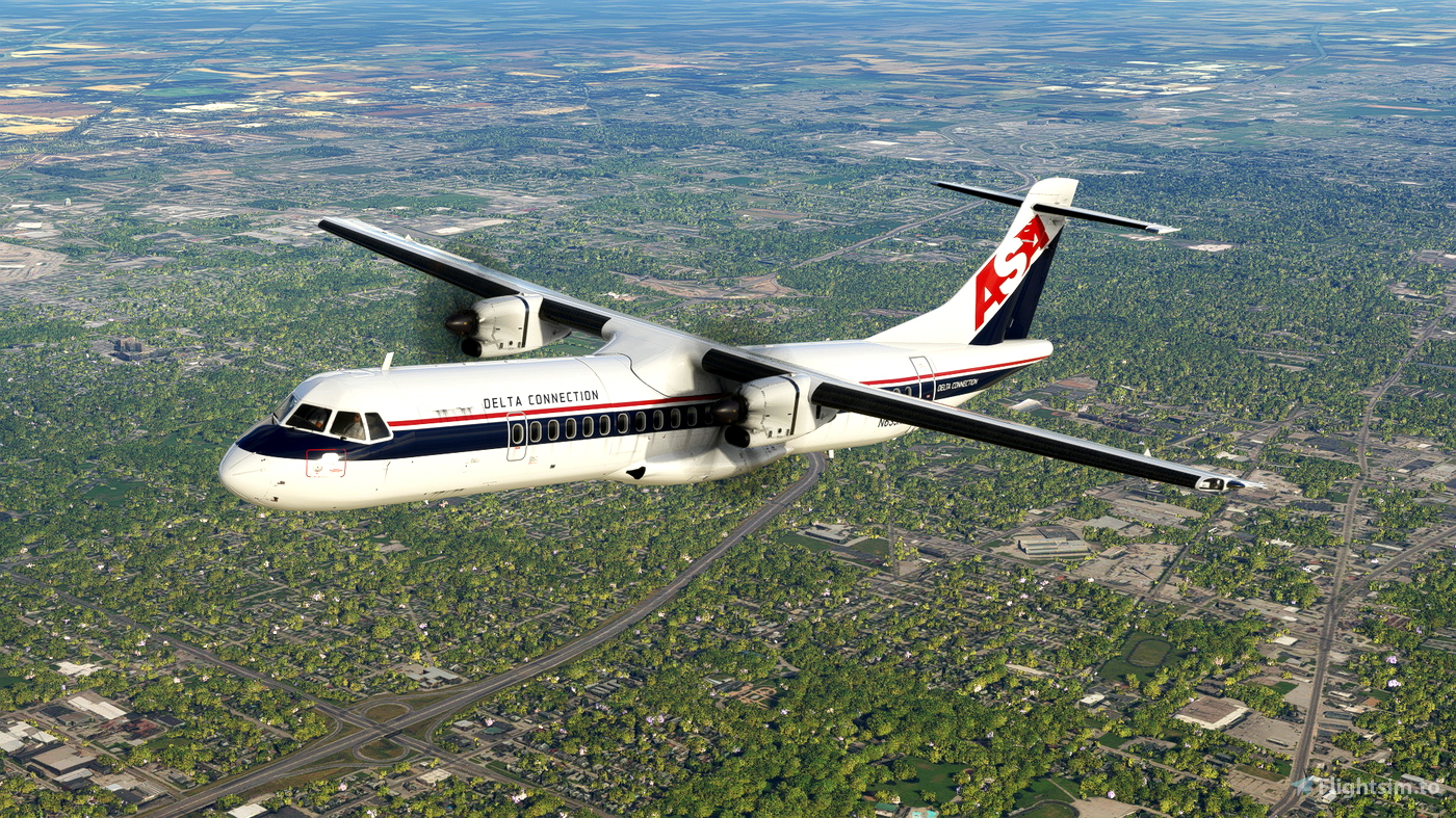 Delta Connection Asa N635as Asobo Atr 72 600 Pour Microsoft Flight Simulator Msfs