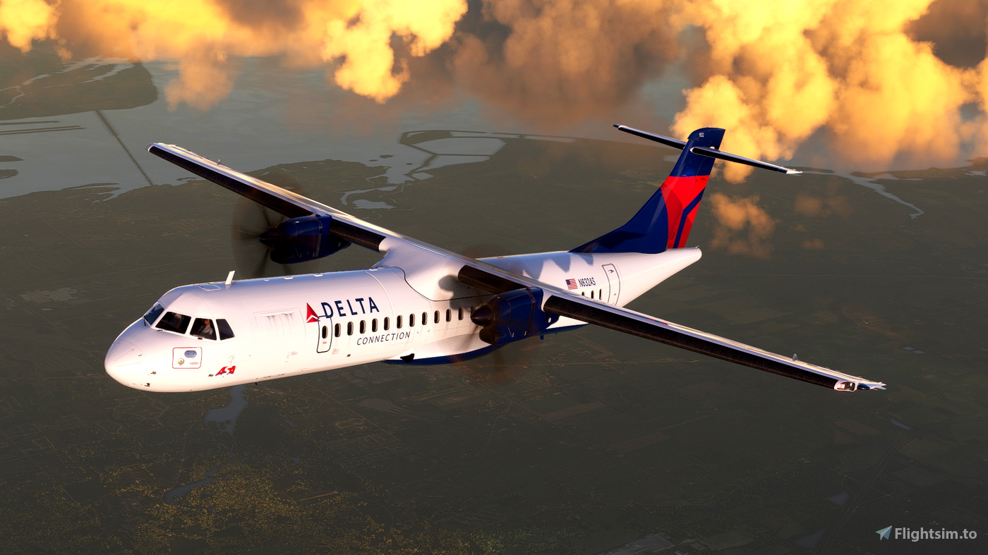 Delta Connection Fictional Current Asobo Atr 72 600 For Microsoft Flight Simulator Msfs