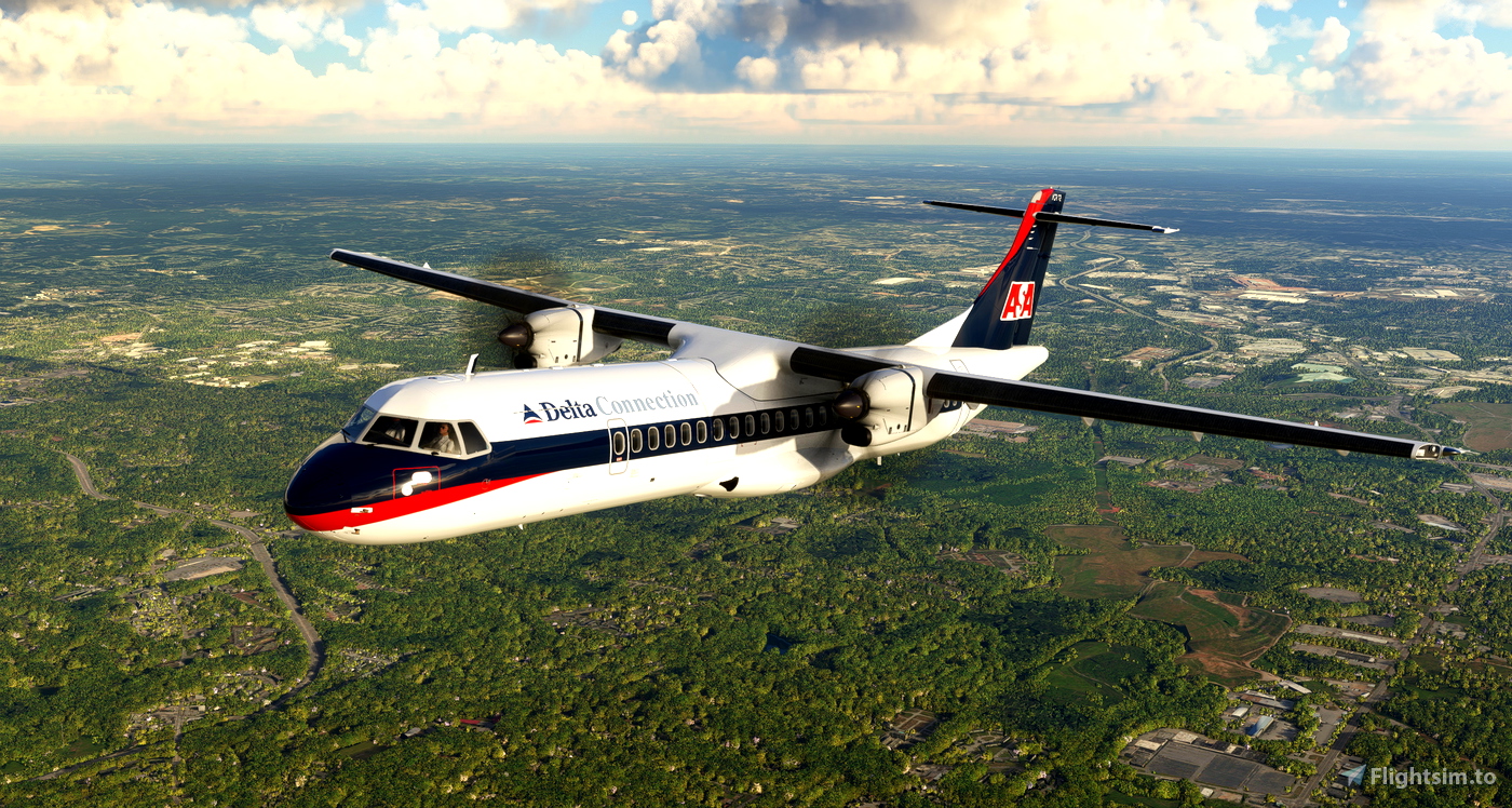 Delta Connection N531as Asobo Atr 72 600 For Microsoft Flight Simulator Msfs