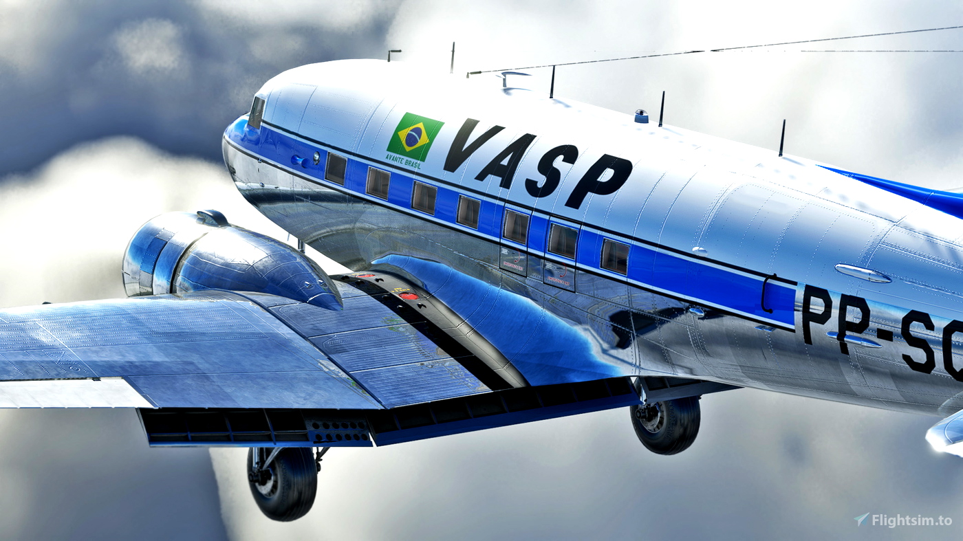 Douglas DC-3 - Vasp for Microsoft Flight Simulator | MSFS