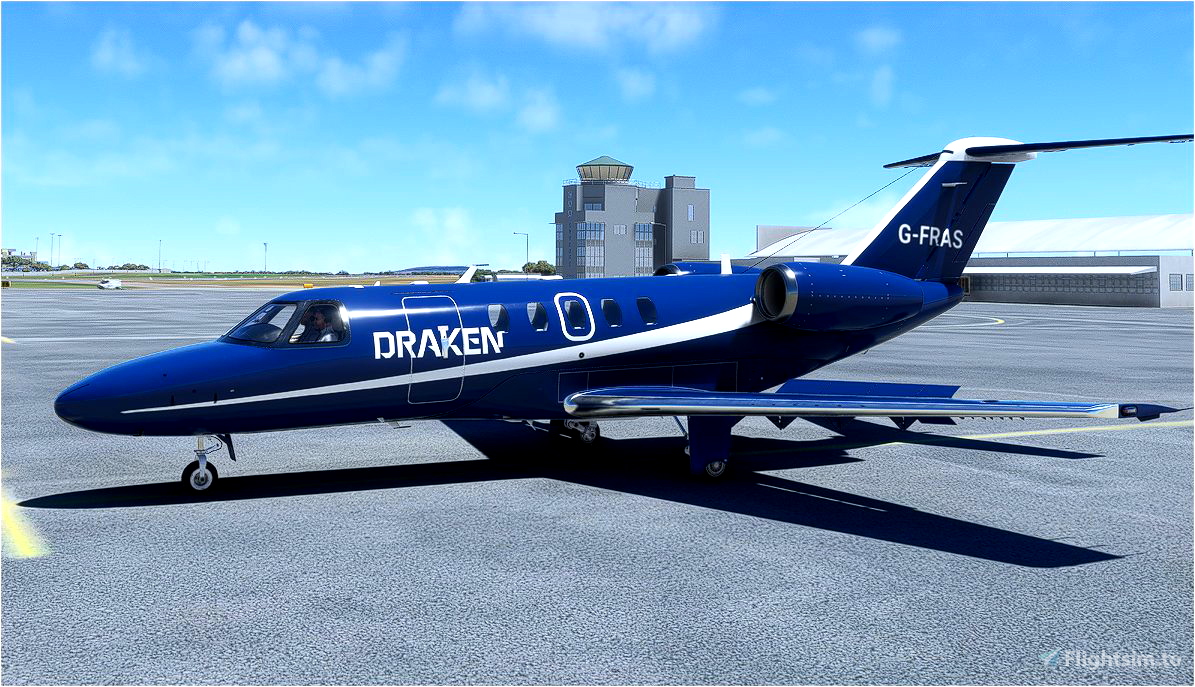 Draken Europe G-FRAS livery for CITATION CJ4 for Microsoft Flight ...